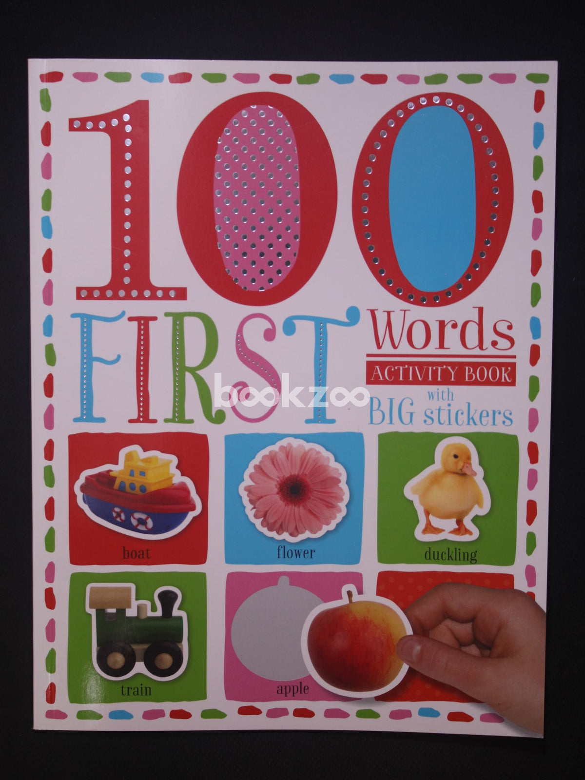 Buy 100 First Words:Activity book with Big stickers by Make Believe ...