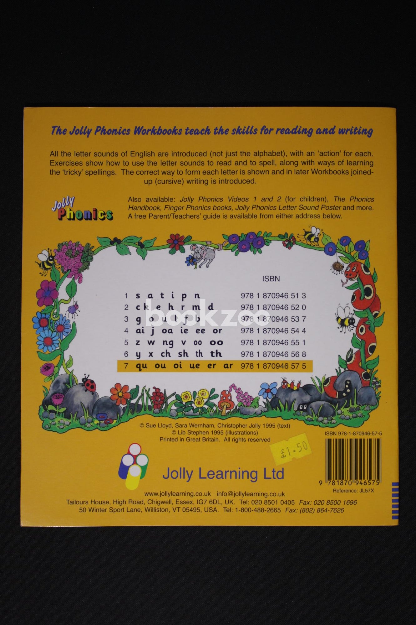 Buy Jolly Phonics Workbook 7 by Sue Lloyd at Online bookstore bookzoo.in — Bookzoo.in