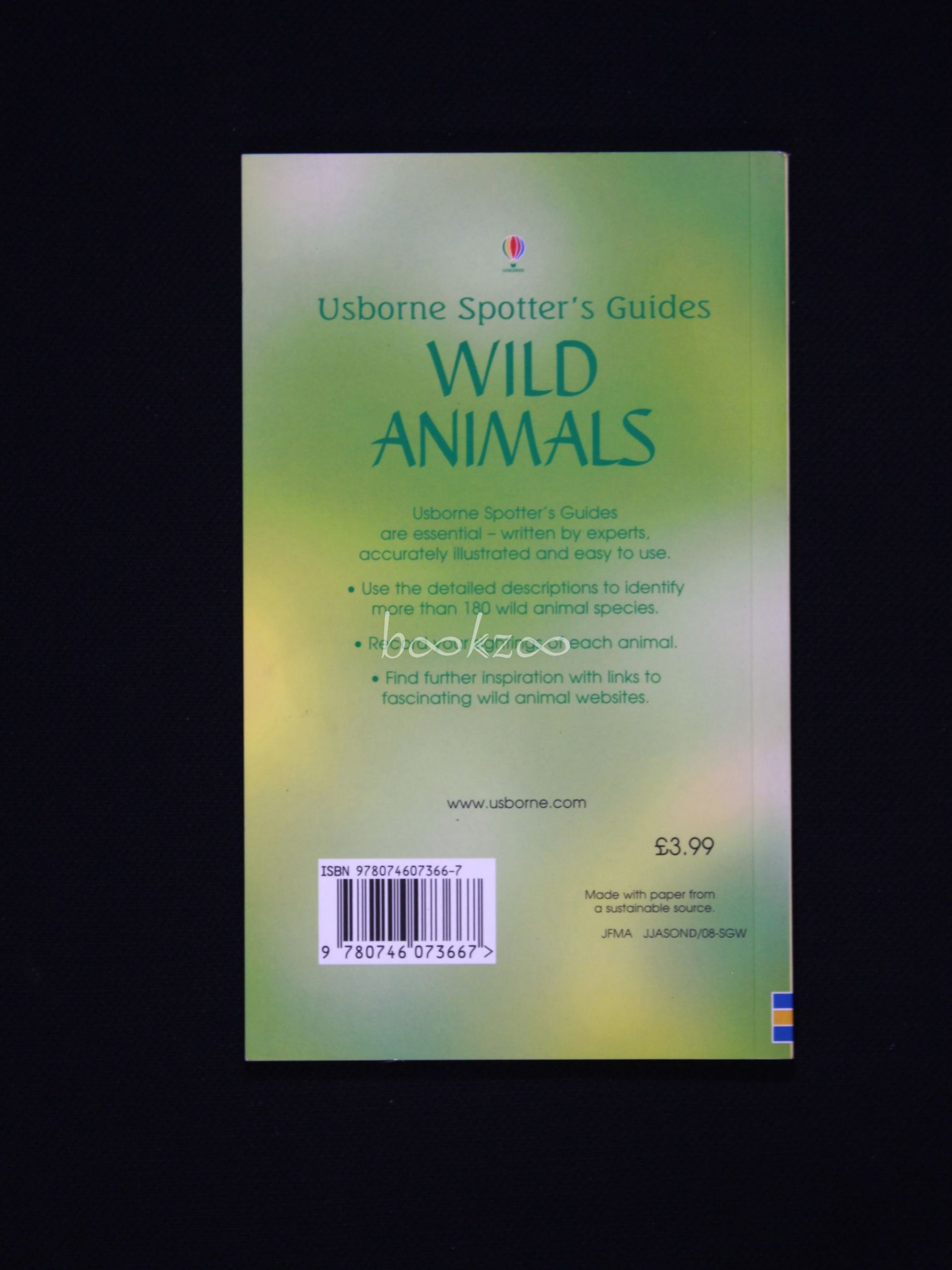 Buy Usborne Spotters Guide: Wild Animals by Usborne Publishing at ...