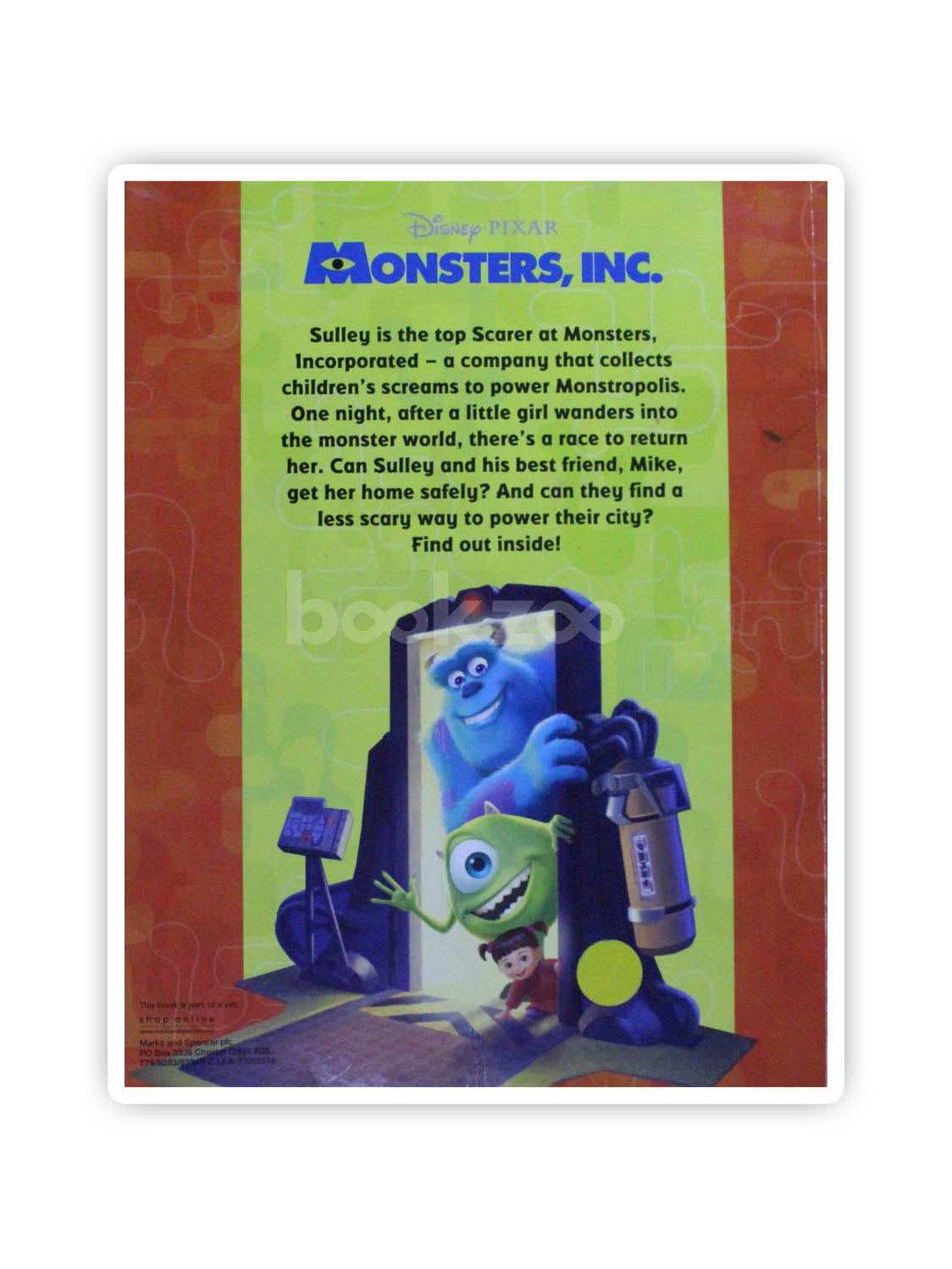 Buy DisneyPixar: Monsters,inc storybook by Disney at Online bookstore ...