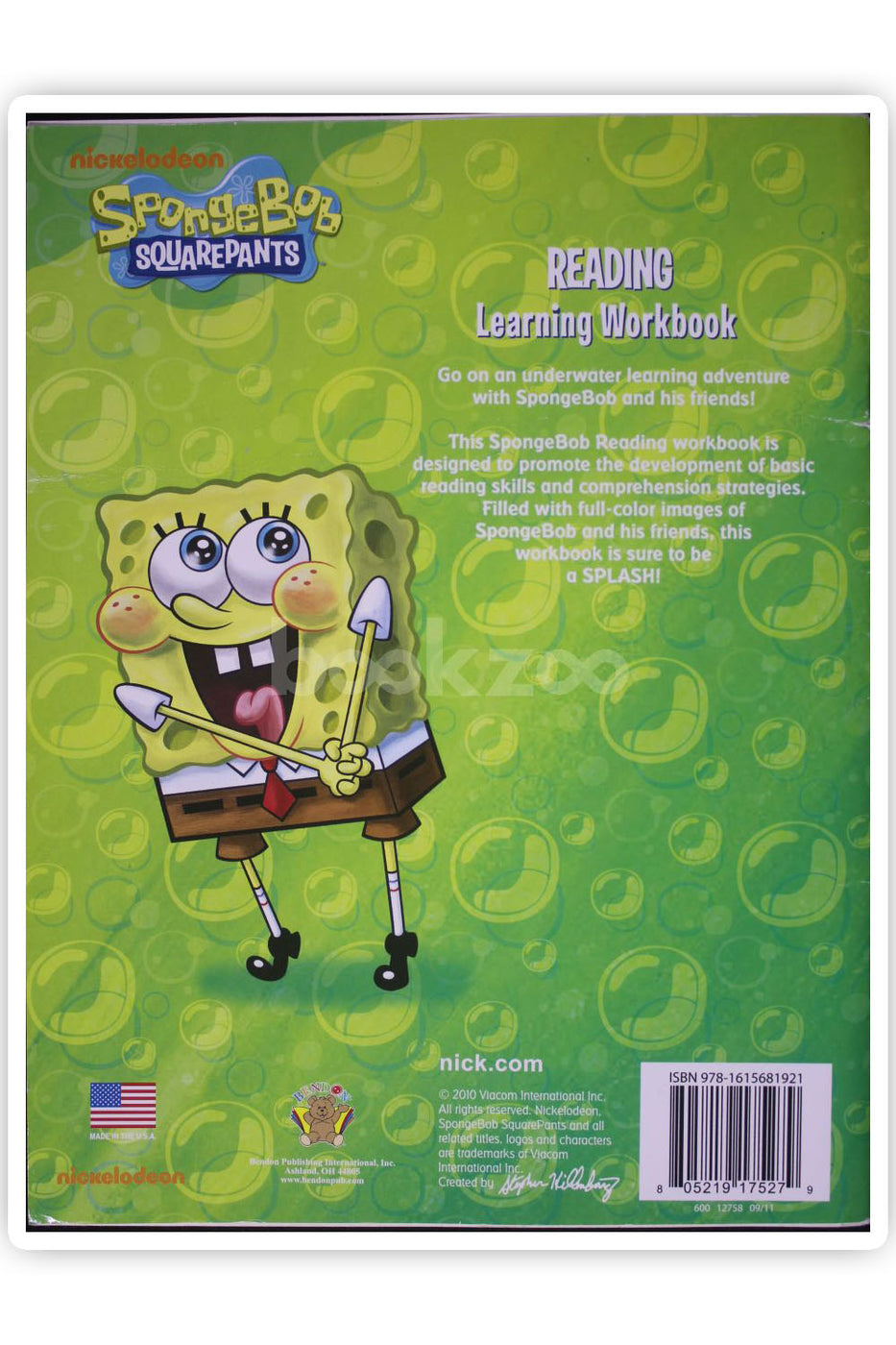 Buy Spongebob squarepants-Reading comprehensive workbook by Nickelodeon at Online bookstore ...
