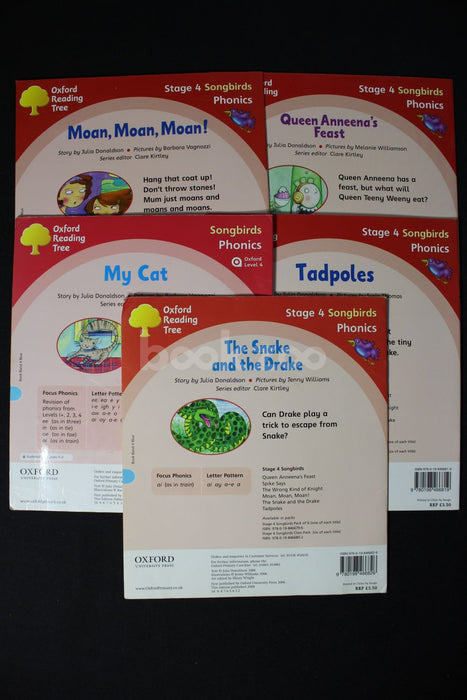 Buy Oxford Reading tree Phonics Songbirds Stage 4 Set of 5 Books at ...