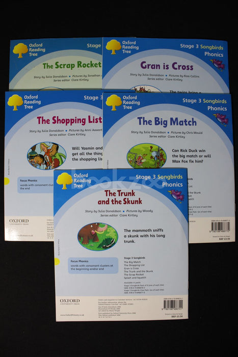 Buy Oxford Reading tree Phonics Songbirds Stage 3 Set of 5 Books at ...